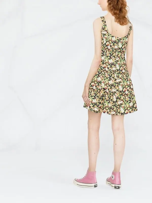 Marni Floral-print Flared Dress