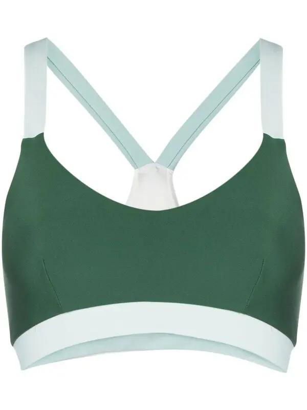 The Upside Larry Crossover-back Sports Bra - Green