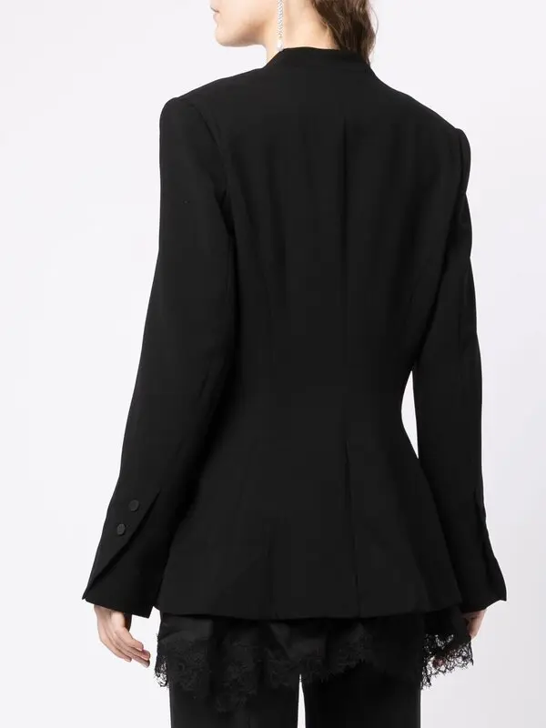 Simkhai Collarless Single-breasted Jacket