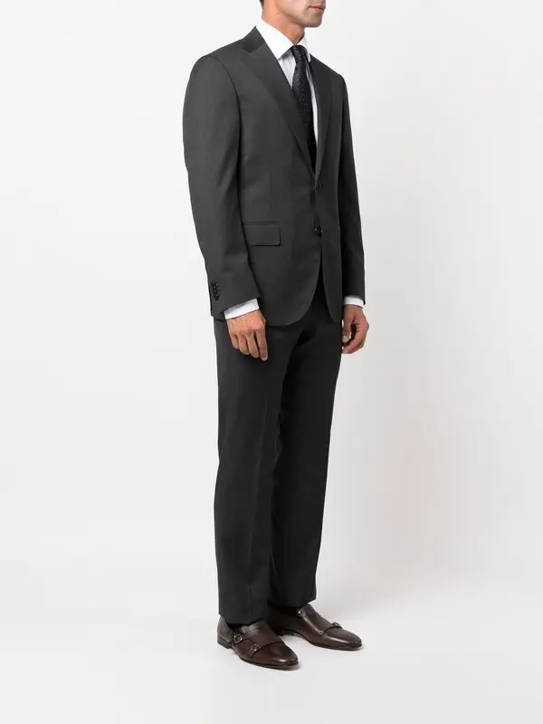 Corneliani Single-breasted Virgin-wool Suit - Grey