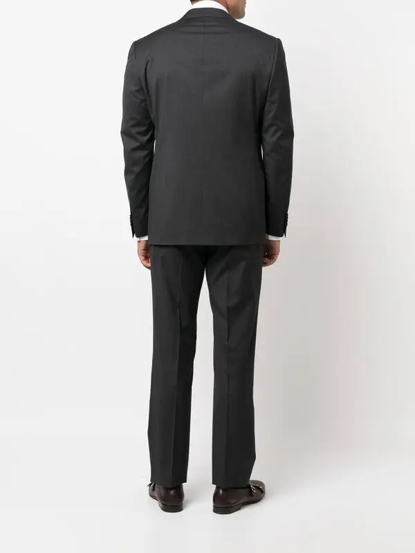 Corneliani Single-breasted Virgin-wool Suit - Grey