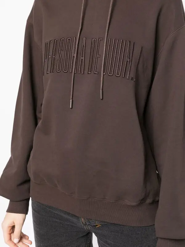 JUUN.J Slogan Cotton Hoodie