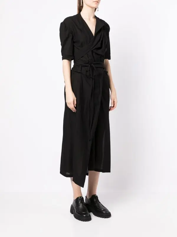 Yohji Yamamoto Belted Wraparound Coat