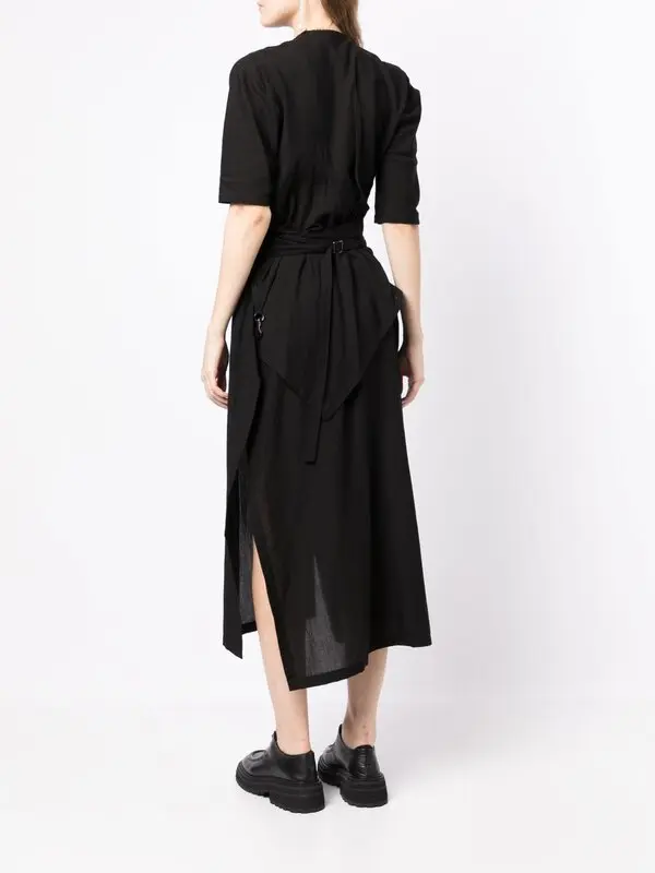 Yohji Yamamoto Belted Wraparound Coat