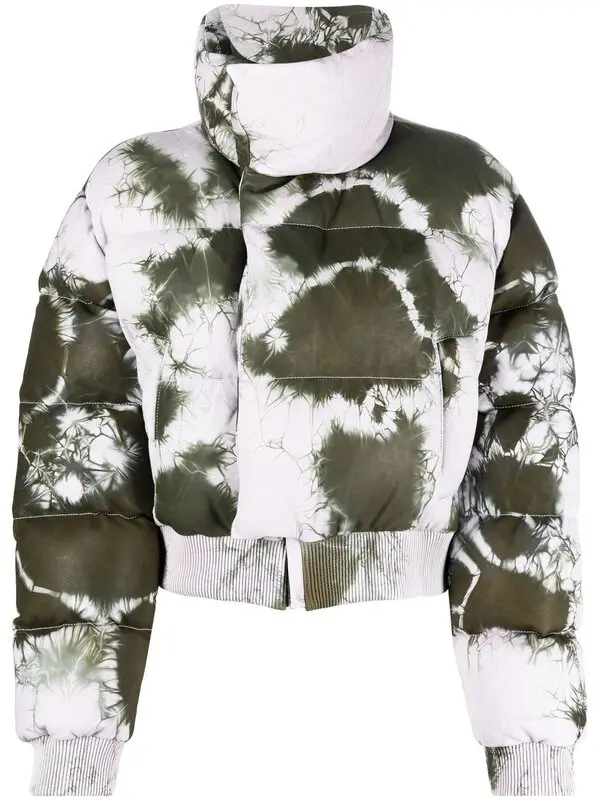 Off-White Tie-dye Puffer Jacket - Pink