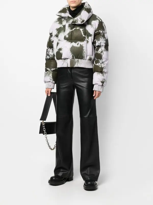 Off-White Tie-dye Puffer Jacket - Pink