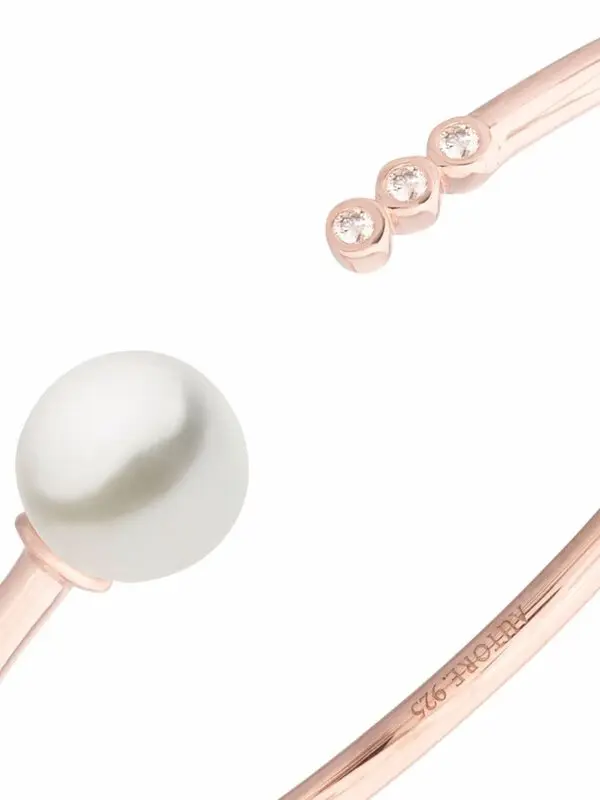 AUTORE MODA Pearl And Diamond Bangle