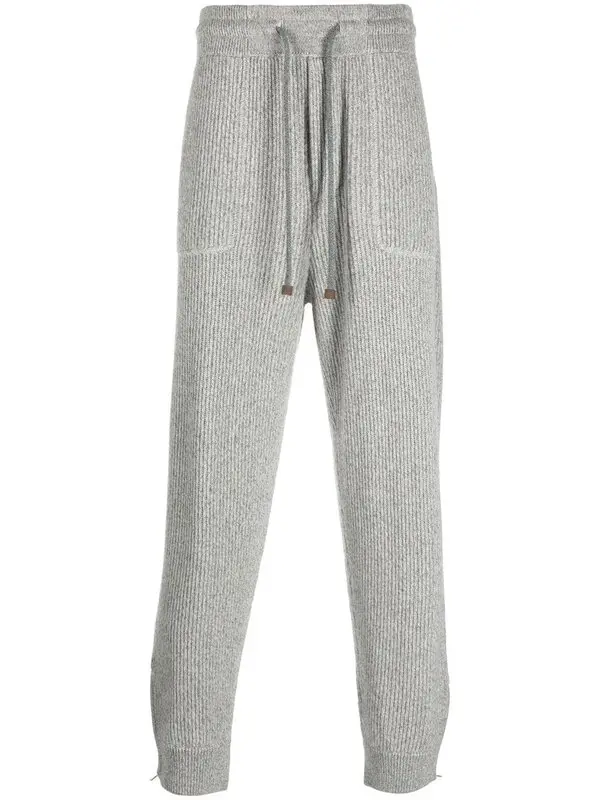 Brunello Cucinelli Cashmere Ribbed Joggers
