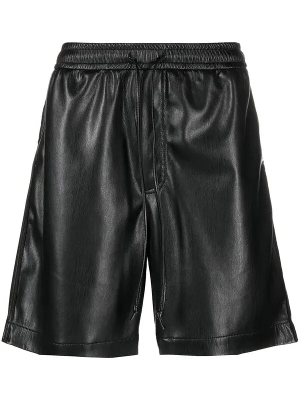 Nanushka Doxxi Vegan Leather Bermuda Shorts