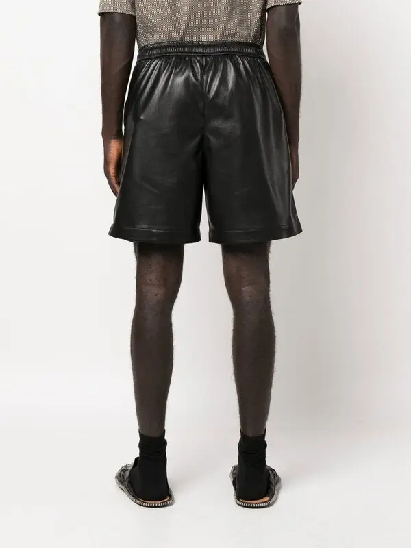 Nanushka Doxxi Vegan Leather Bermuda Shorts