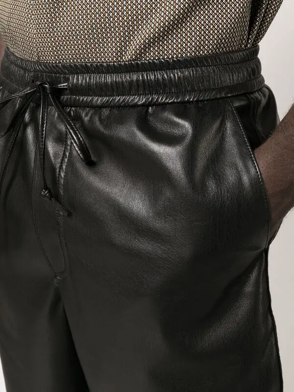 Nanushka Doxxi Vegan Leather Bermuda Shorts
