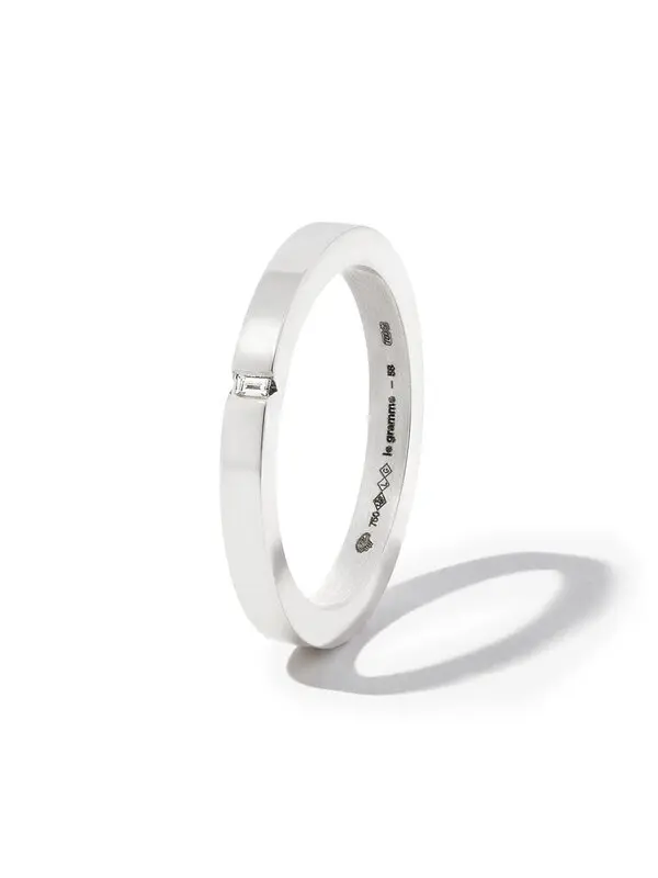 Le Gramme 18kt 5g Polished 2mm Wedding Ring - White Gold