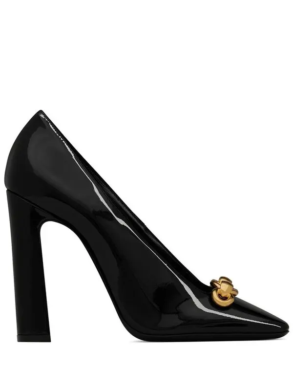 Saint Laurent Swing Chain-link Pumps - Black
