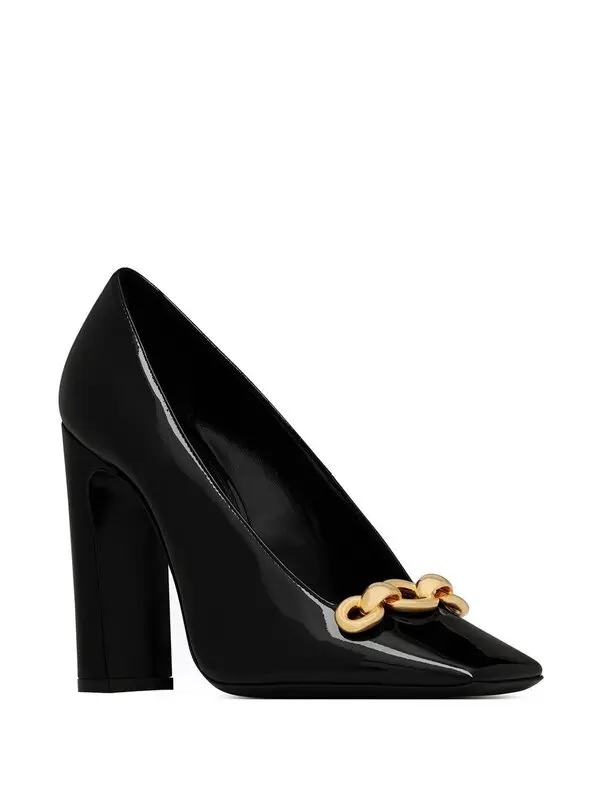 Saint Laurent Swing Chain-link Pumps - Black