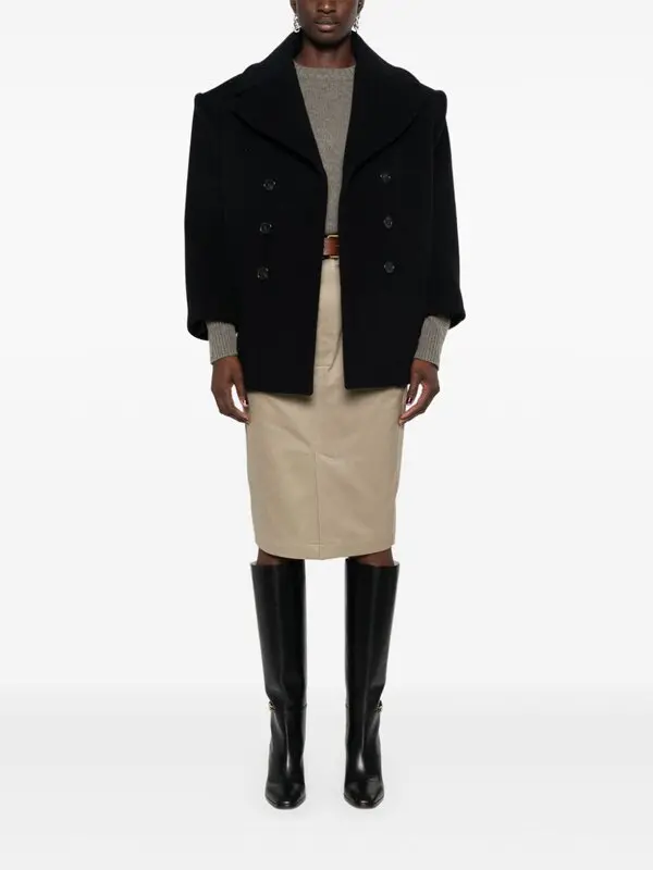 Saint Laurent Double-breasted Wool Coat
