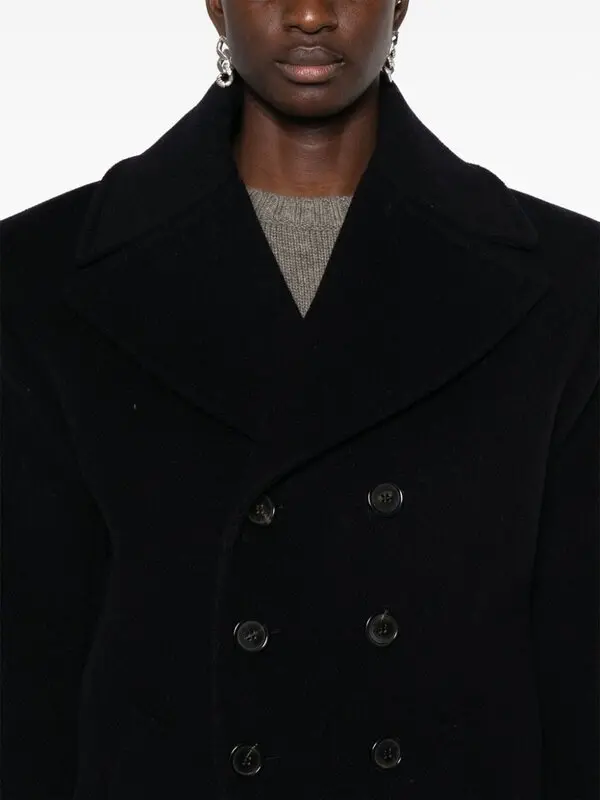 Saint Laurent Double-breasted Wool Coat