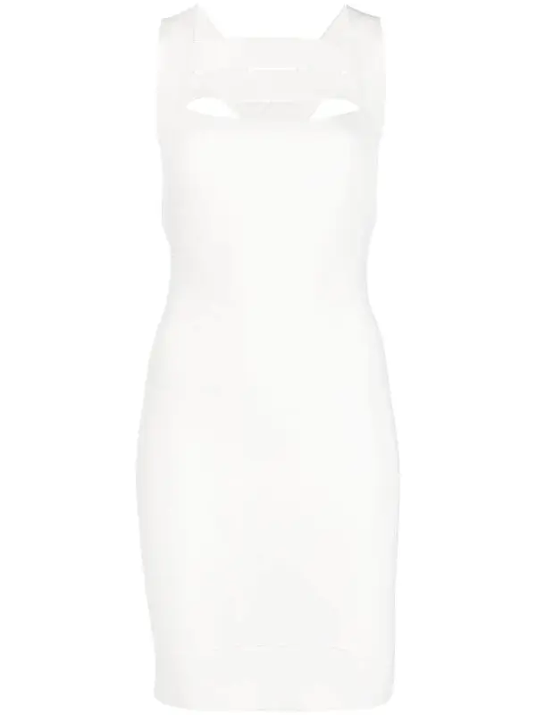 Herve Leger Icon Strappy Mini Dress - White