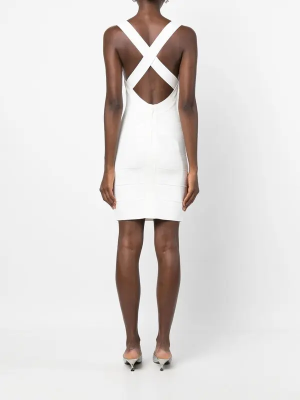 Herve Leger Icon Strappy Mini Dress