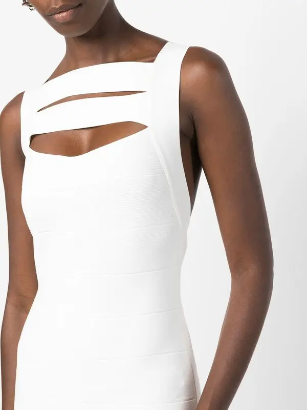 Herve Leger Icon Strappy Mini Dress