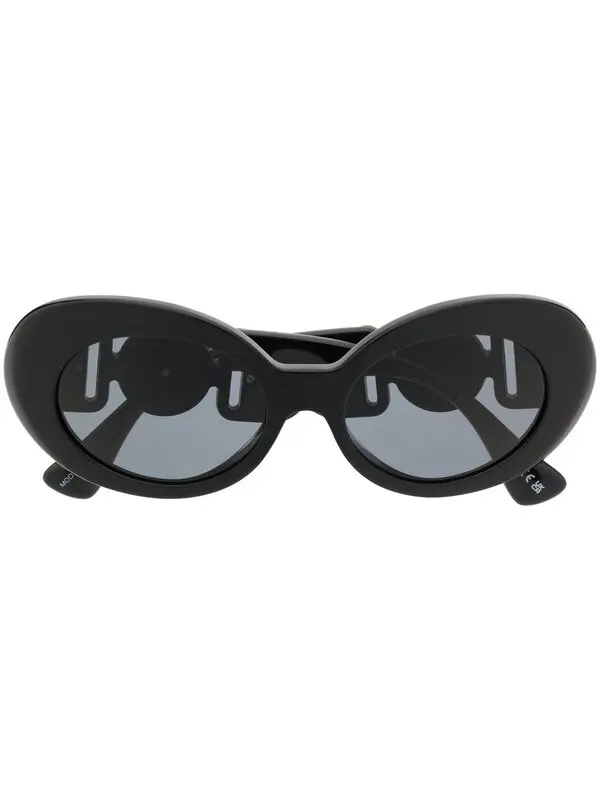 Versace Medusa Oval-frame Sunglasses - Black