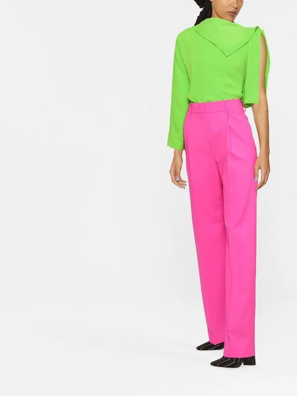 MSGM Straight-leg Wool Trousers