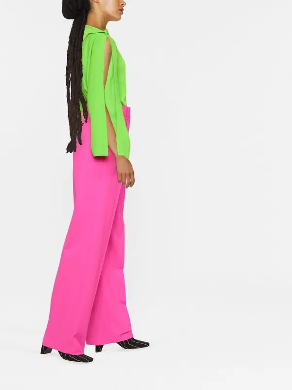 MSGM Straight-leg Wool Trousers