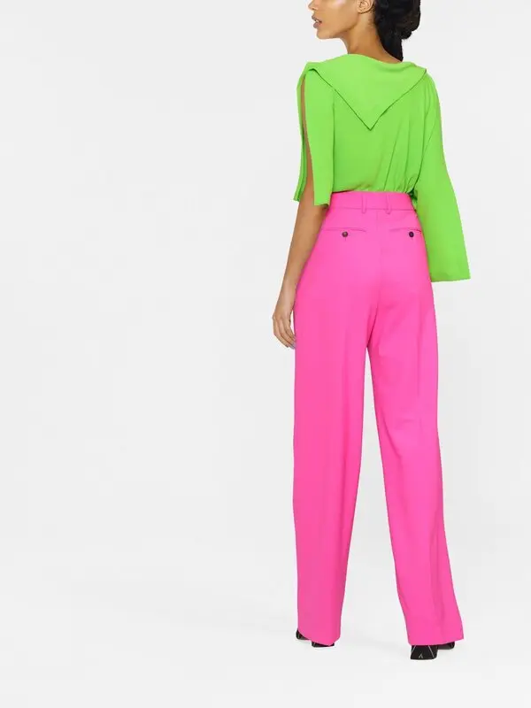 MSGM Straight-leg Wool Trousers