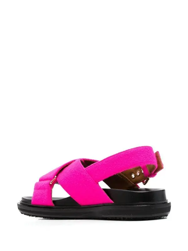Marni Crossover-strap Leather Sandals
