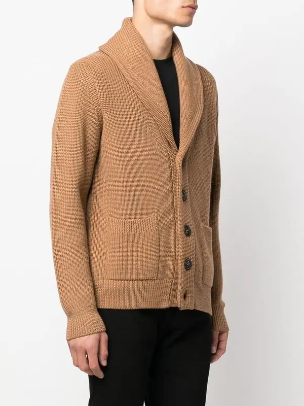 DRUMOHR Steve Mcqueen Merino Cardigan - Brown