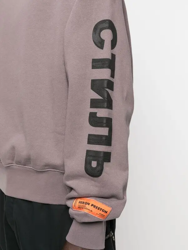 Heron Preston Flaming Skull Sweatshirt