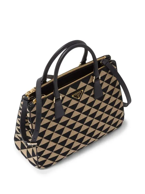 Prada Symbol Embroidered Tote