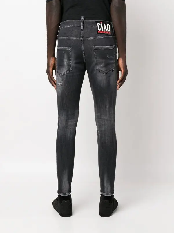 Dsquared2 Faded Skinny-fit Jeans - Black