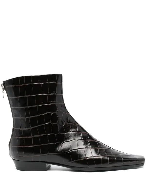 TOTEME The Western Crocodile-effect Boots
