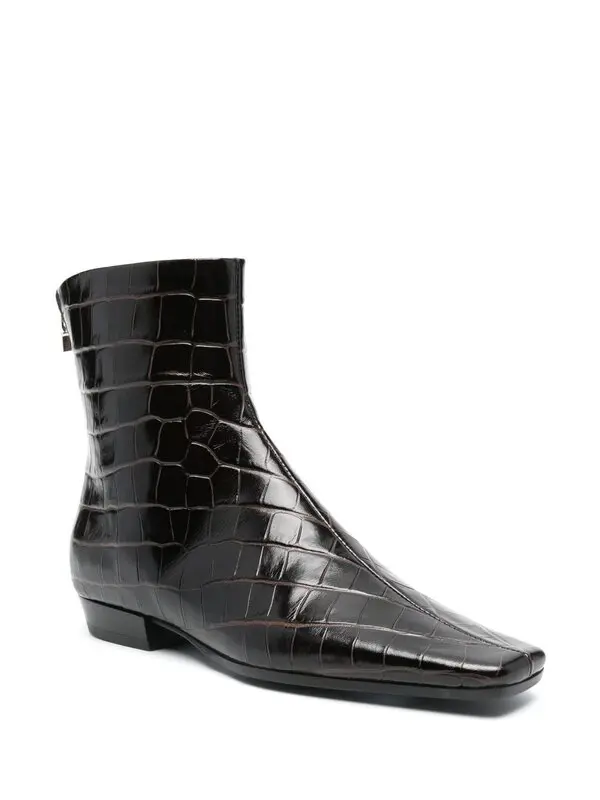 TOTEME The Western Crocodile-effect Boots