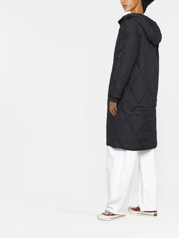 Tommy Hilfiger Diamond-quilted Hooded Coat