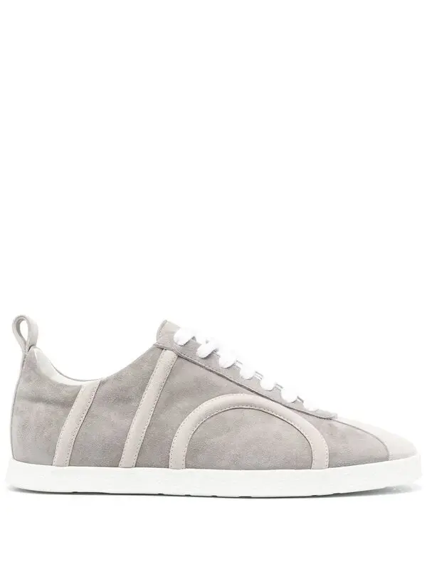 TOTEME Raised-monogram Leather Sneakers