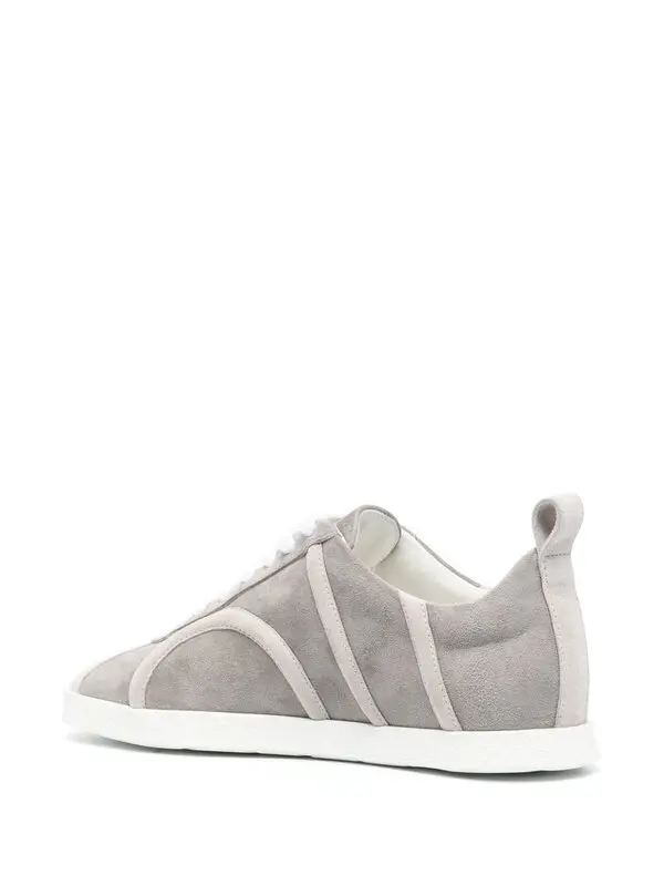 TOTEME Raised-monogram Leather Sneakers