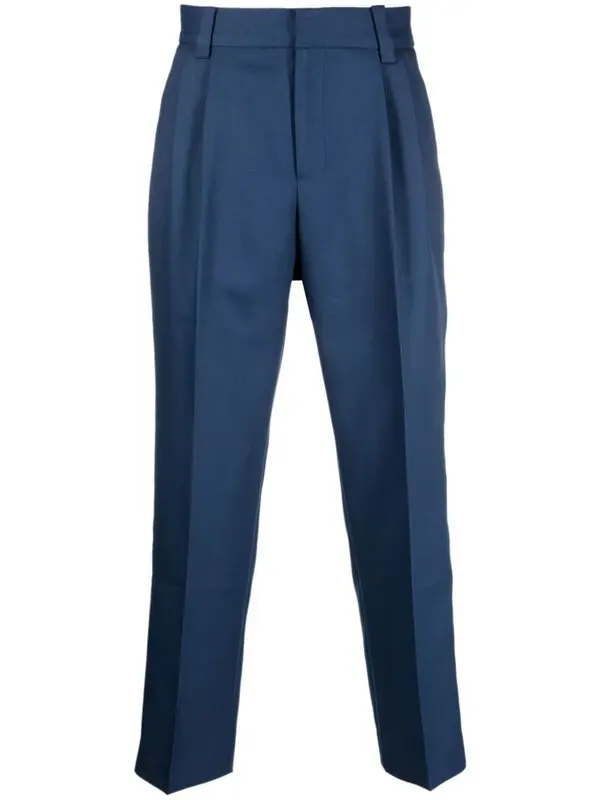 Viktor & Rolf Cropped Trousers With Embroidered Logo