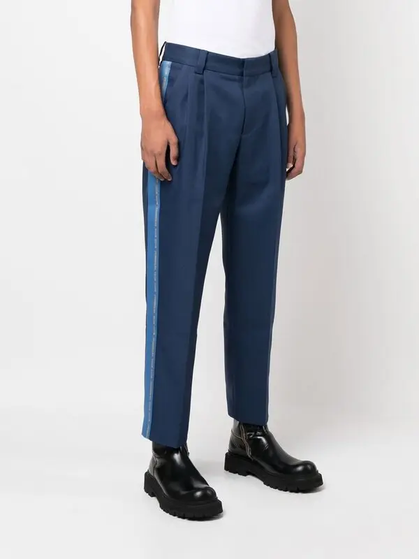 Viktor & Rolf Cropped Trousers With Embroidered Logo