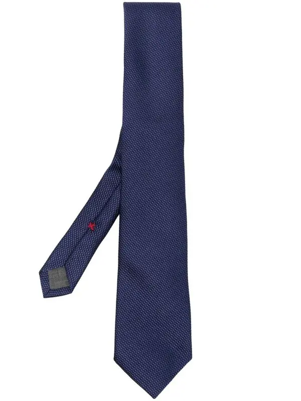 Brunello Cucinelli Textured Neck Tie - Blue
