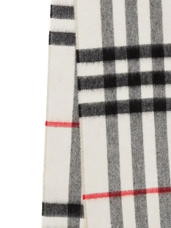 Burberry Contrast-check Cashmere Scarf - Neutrals