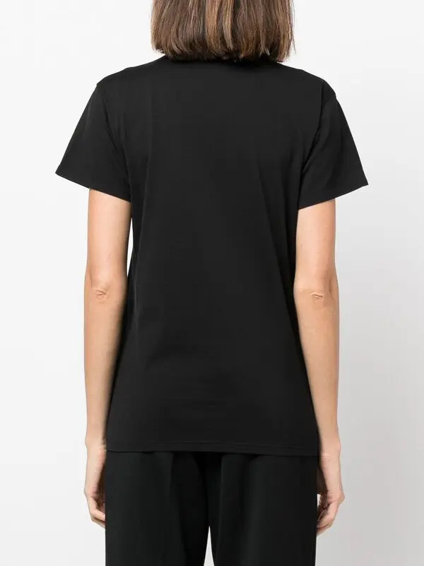 MAISON MARGIELA Numbers-motif Cotton T-shirt - Black