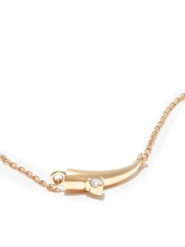 Adina Reyter 14kt Thorn Diamond Necklace - Yellow Gold