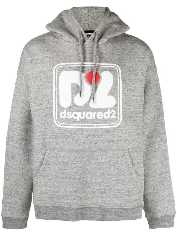 Dsquared2 Logo-print Hoodie - Grey