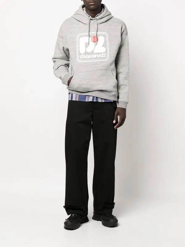 Dsquared2 Logo-print Hoodie - Grey