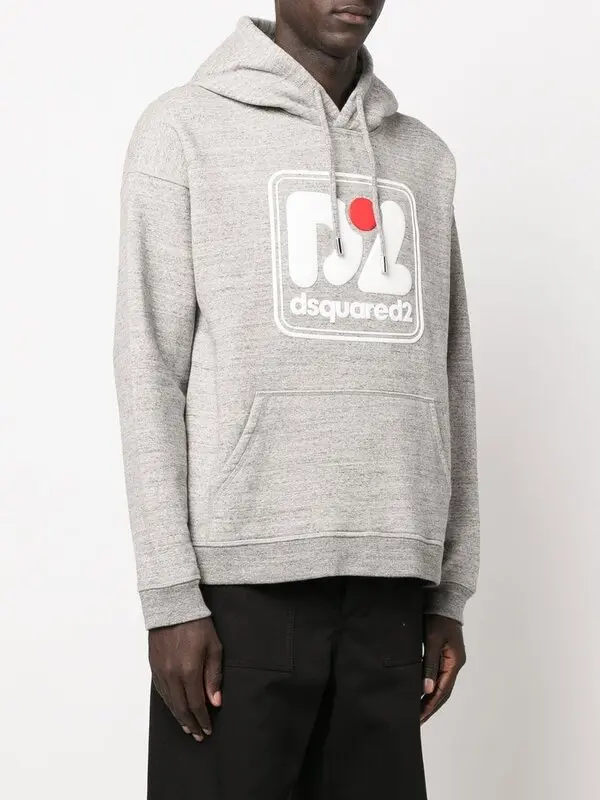 Dsquared2 Logo-print Hoodie - Grey