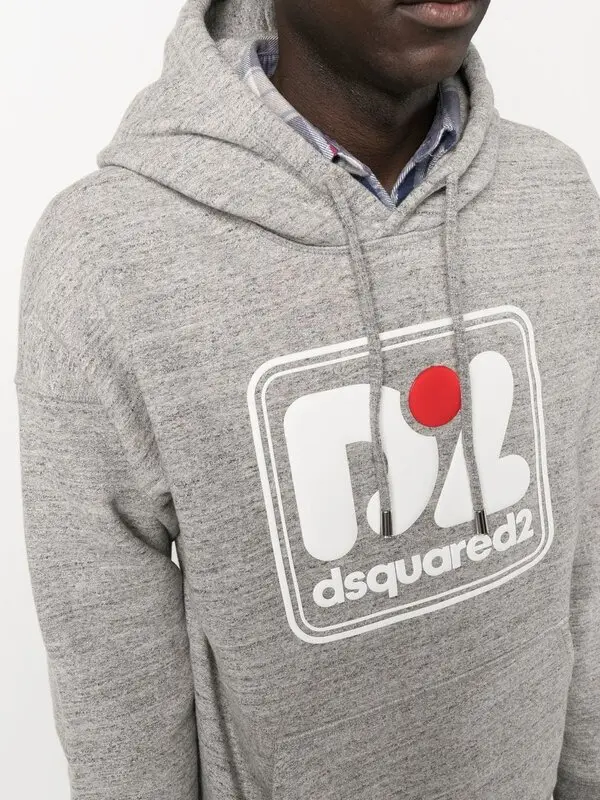 Dsquared2 Logo-print Hoodie - Grey