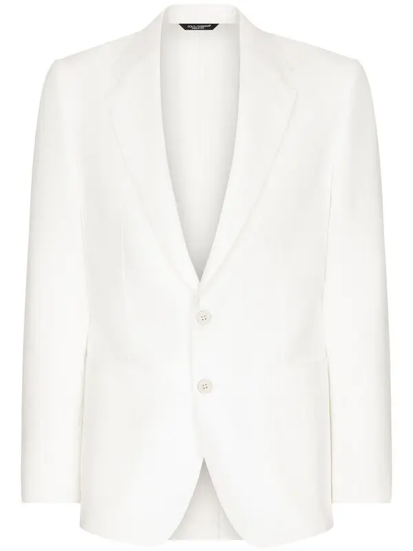 Dolce & Gabbana Single-breasted Linen Blazer