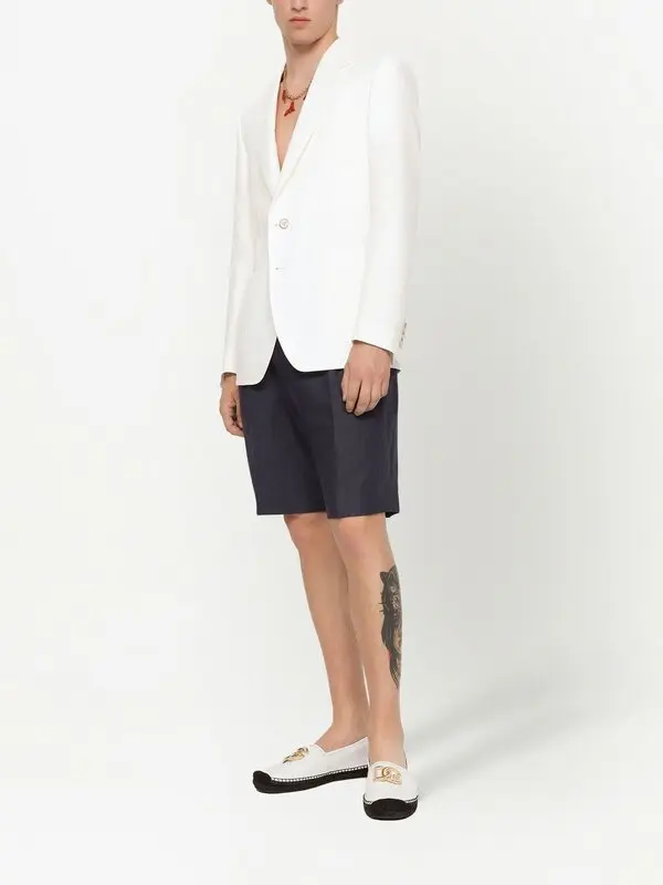 Dolce & Gabbana Single-breasted Linen Blazer