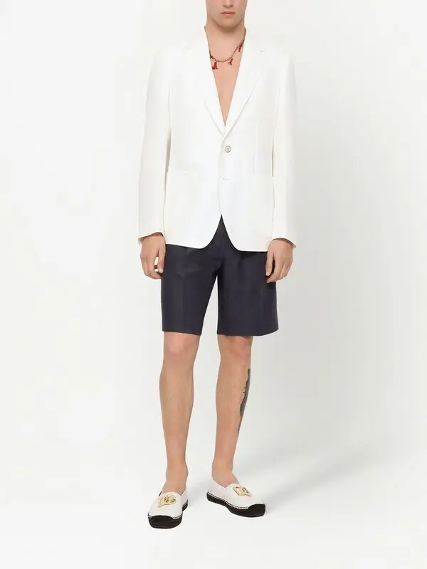 Dolce & Gabbana Single-breasted Linen Blazer